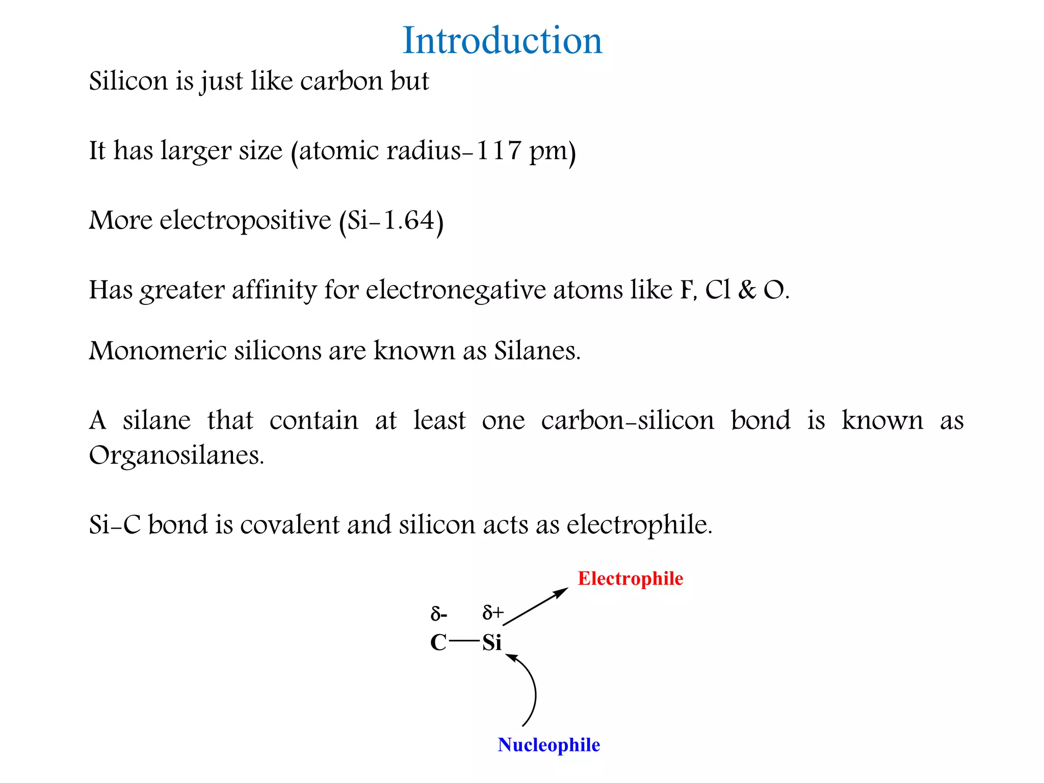 Organosilicon compounds | PPTX