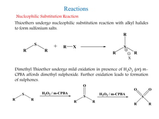 Organosulphur compounds | PPTX