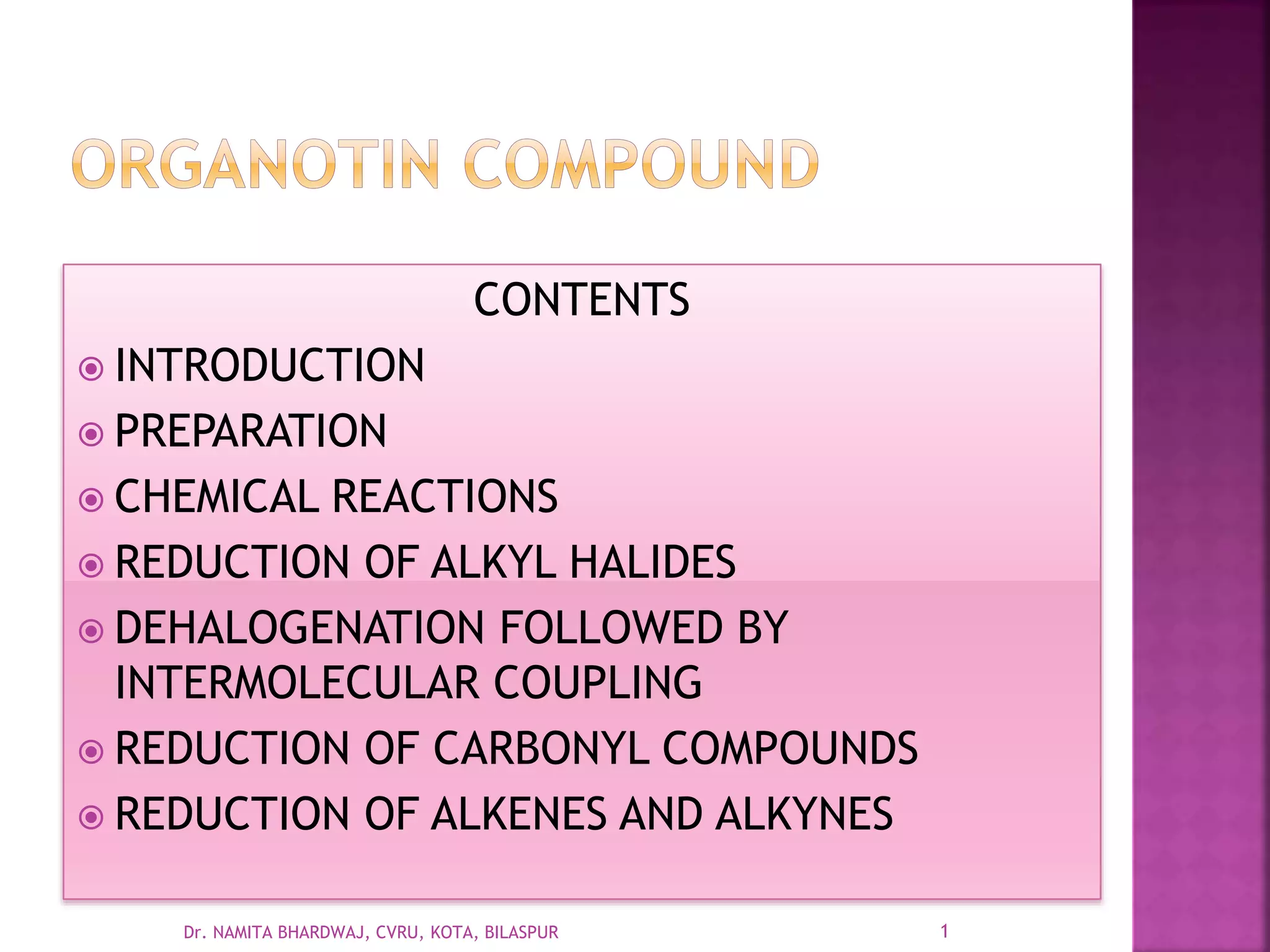 Organotin compound | PPTX