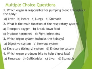 Organs_and_Organ_Systems_Quiz. for students ppt | PPT