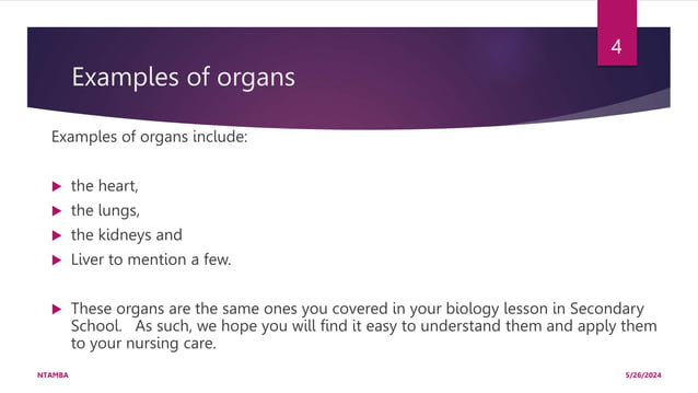 ORGANS AND SYSTEMS- ANATOMY AND PHYSIOLOGY.pptx