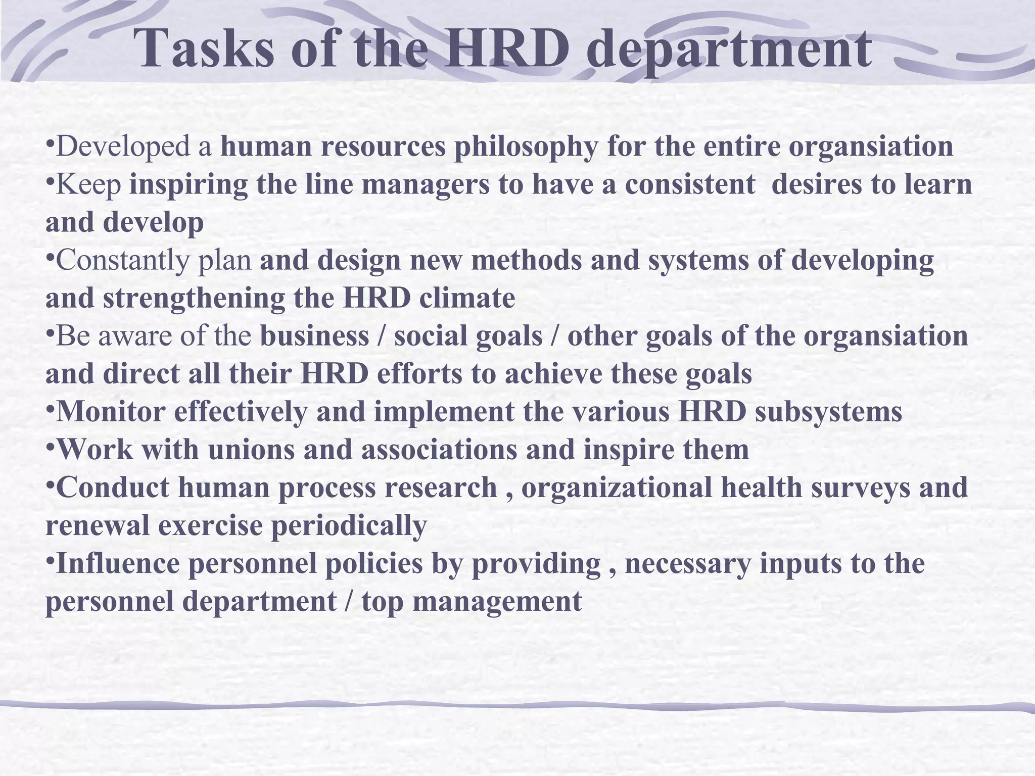 Organsing For Hrd | PPT