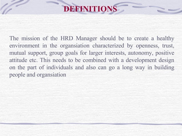 Organsing For Hrd | PPT