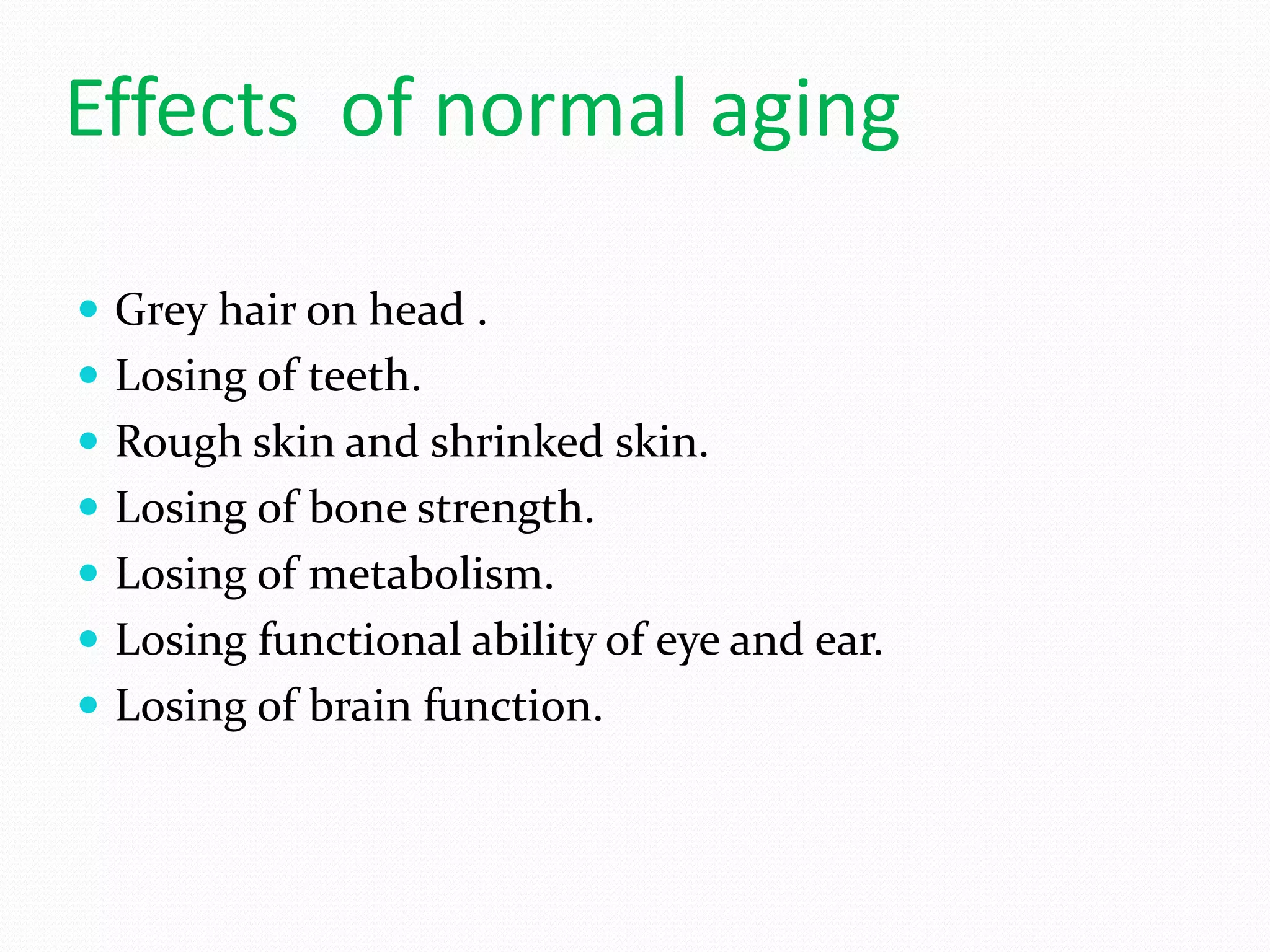 biology of aging | PPTX