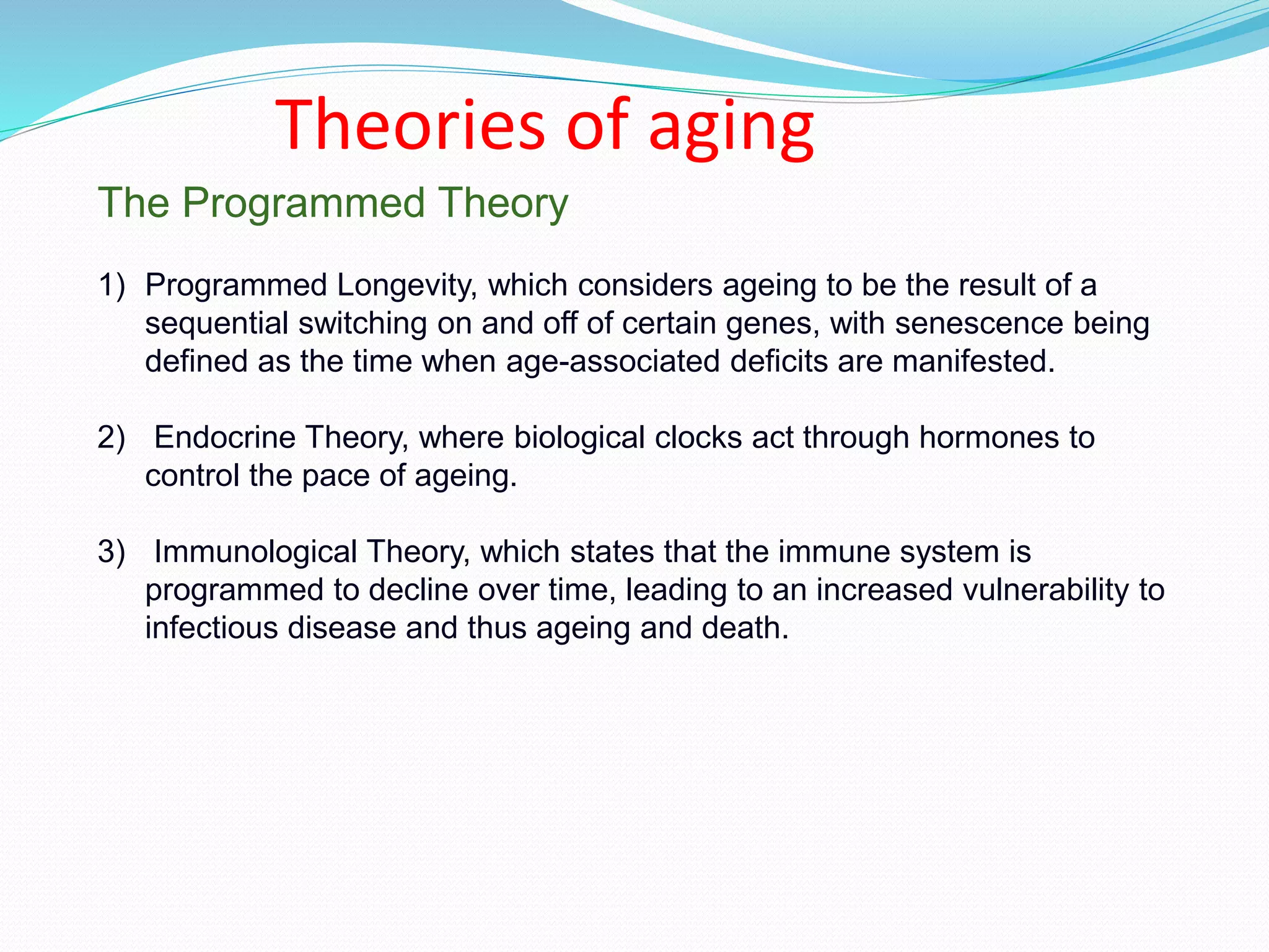 biology of aging | PPTX