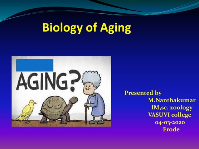 biology of aging | PPT