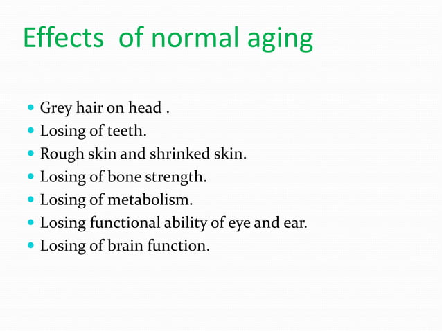 biology of aging | PPT