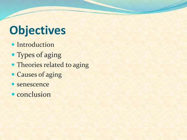 biology of aging | PPT