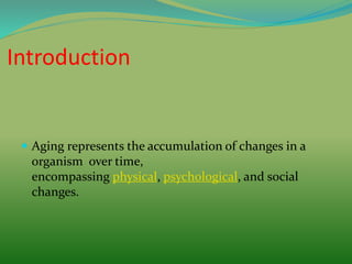 biology of aging | PPTX