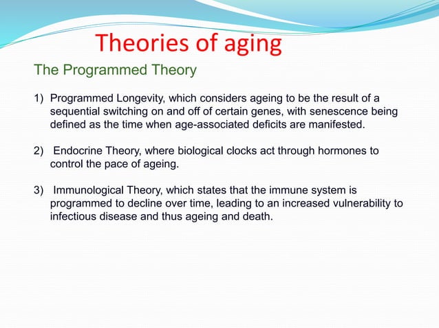 biology of aging | PPT