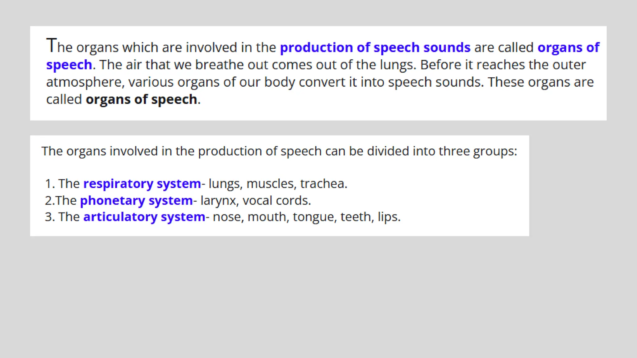 ORGANS OF SPEECH, production of speech sounds | PPTX