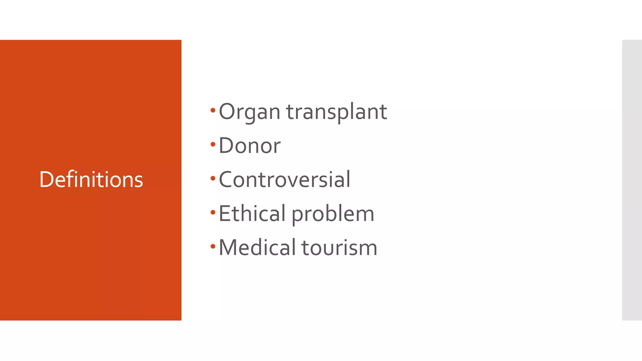 Ethics of Organ Transplantation | PPTX