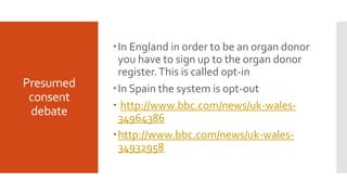 Ethics of Organ Transplantation | PPTX