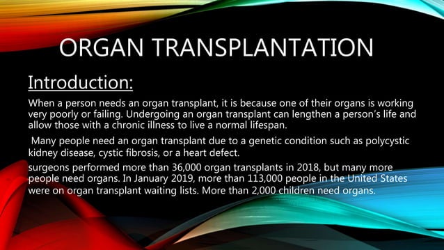 Organ transplantation | PPT
