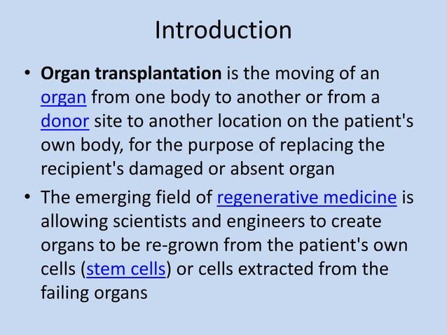 Organ transplantation heart & lung transplant | PPTX | Blood Disorders ...