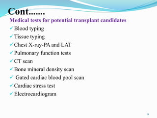 Organ transplantation ppt | PPTX