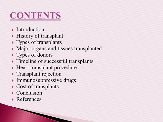 Organ transplantation ppt | PPTX