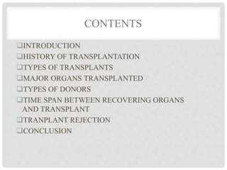 Organ transplantation ppt | PPTX | Lung and Respiratory Health ...