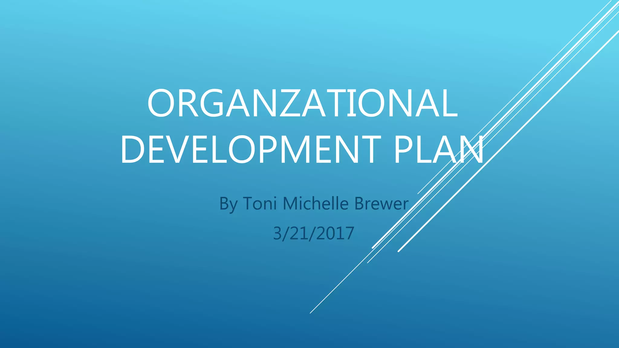 Organziational development plan | PPT
