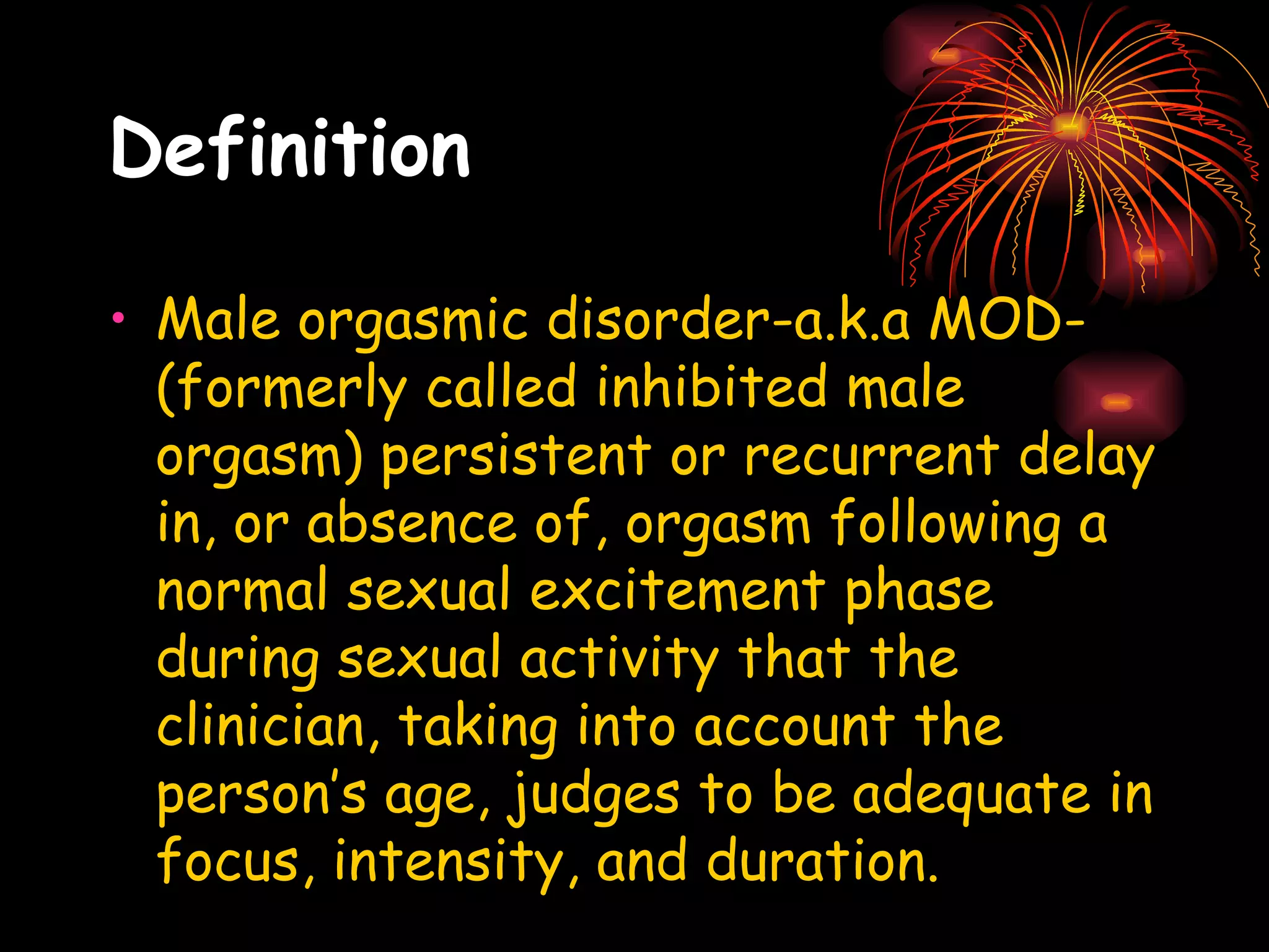 Orgasmic Disorders Powerpoint | PPT