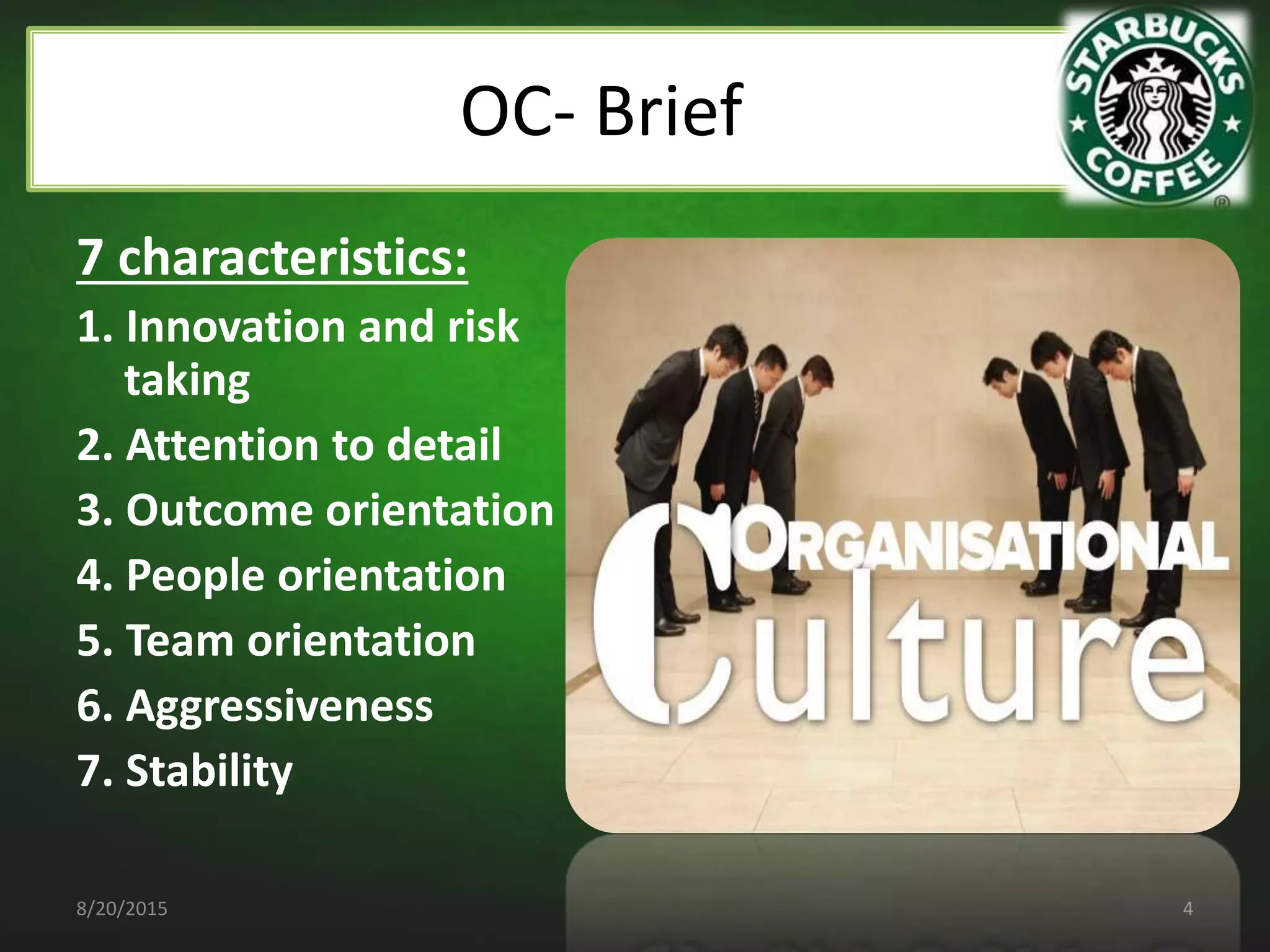 Organizational Behaviour of Starbucks | PPTX