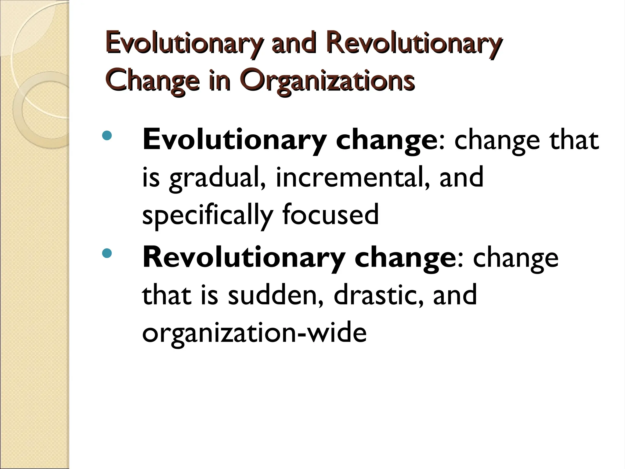 Organization Change Power Point Presentation | PPT