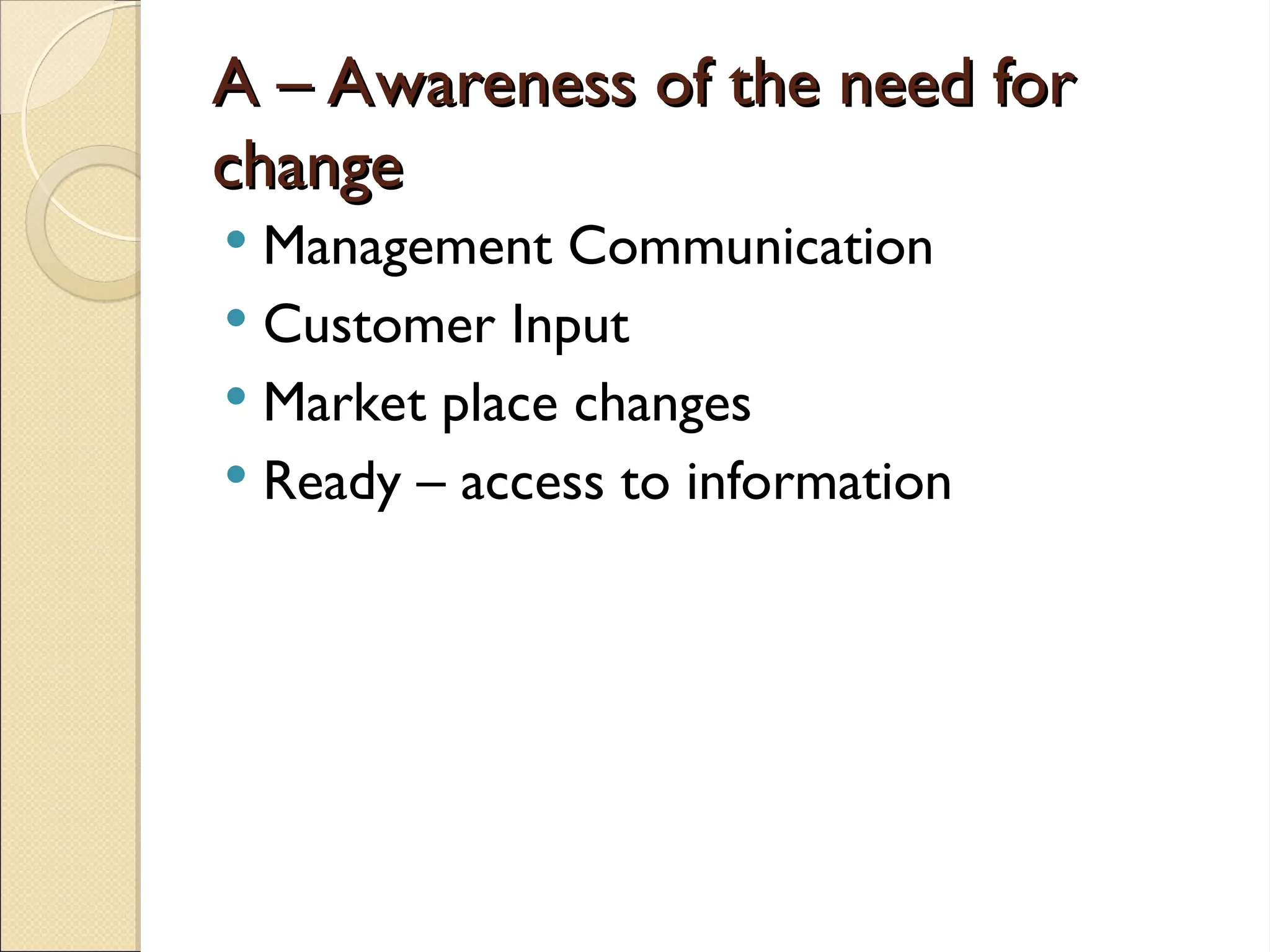 Organization Change Power Point Presentation | PPT