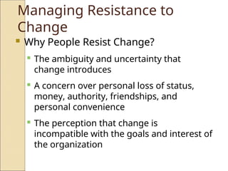Organization Change Power Point Presentation | PPT