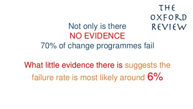 Do 70% of Organizational Change Projects Really Fail?