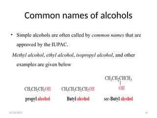 organc compounds of alcohol and carbonyl compounds | PPTX