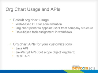 Orgchart for Alfresco lightning talk | PPT