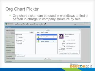 Orgchart for Alfresco lightning talk | PPT