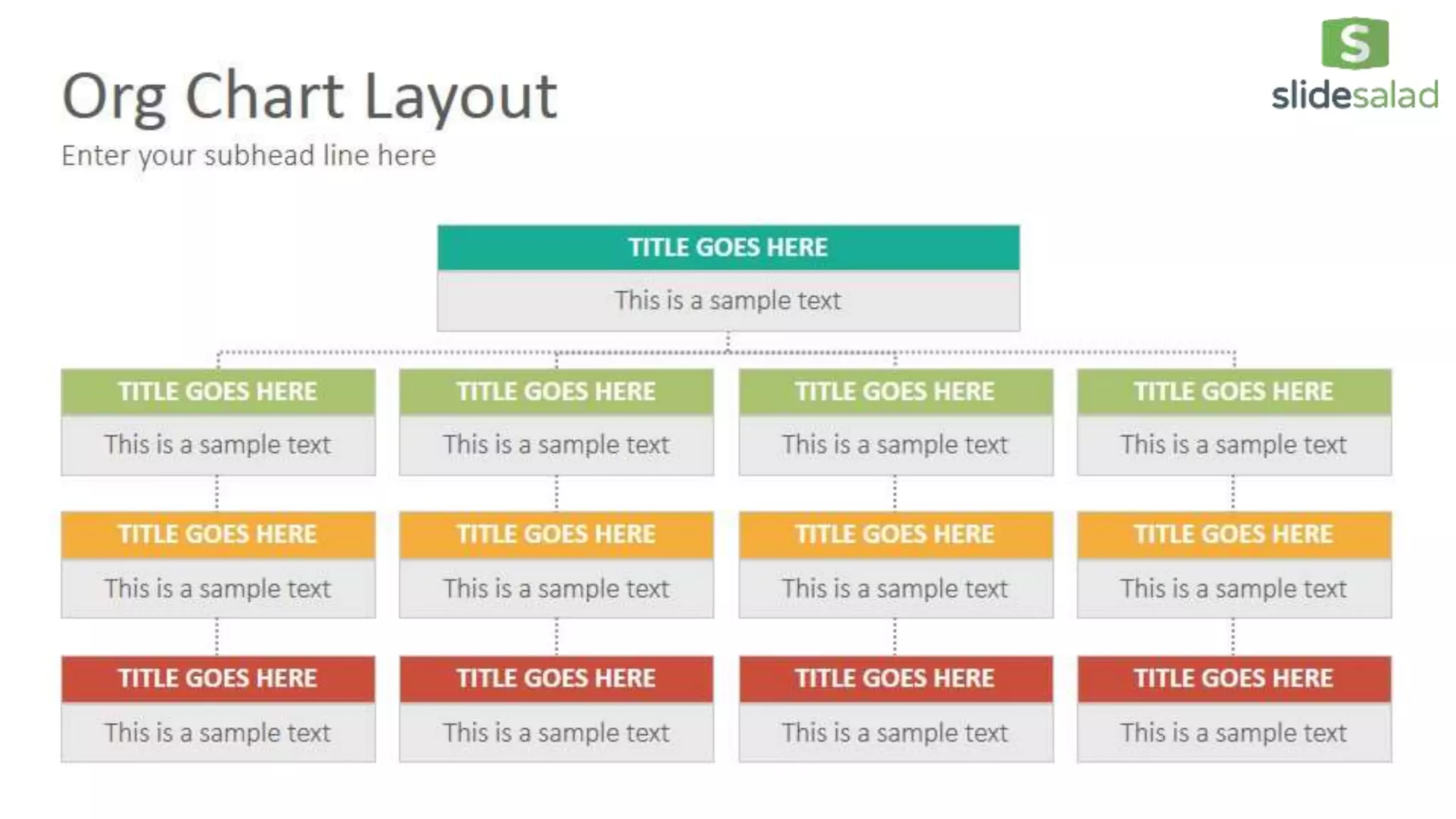 Org Charts Diagrams Google Slides Presentation Template - SlideSalad | PPT