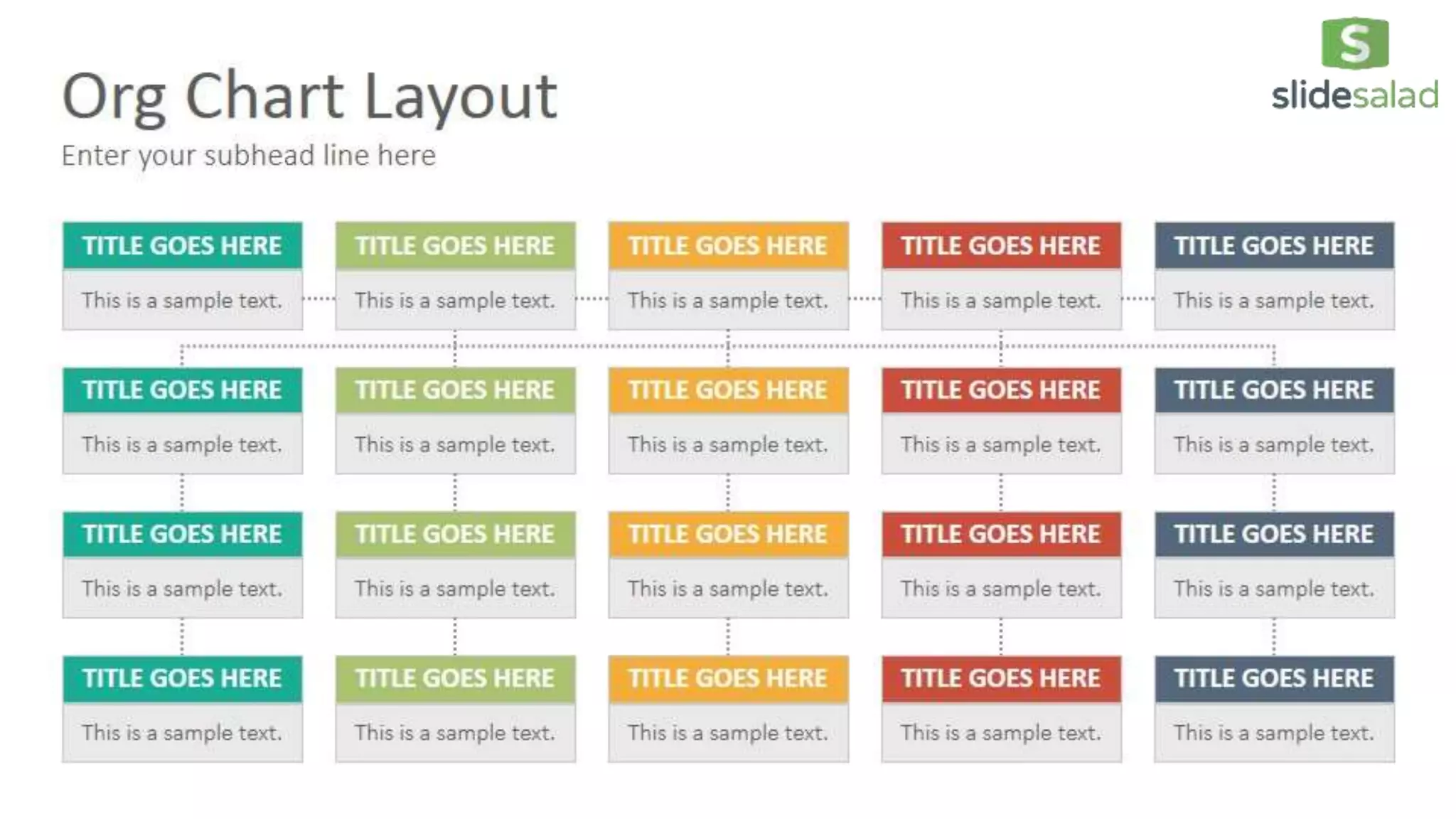 Org Charts Diagrams Google Slides Presentation Template - SlideSalad | PPT