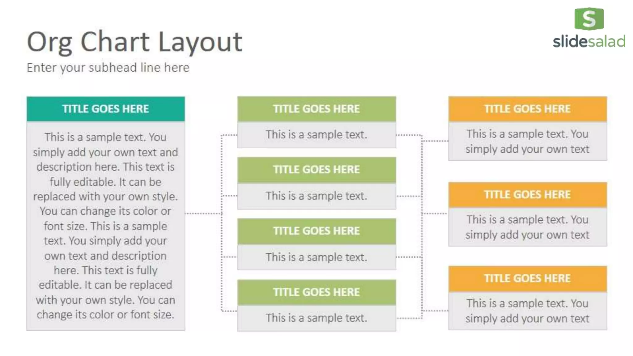 Org Charts Diagrams Google Slides Presentation Template - SlideSalad | PPT