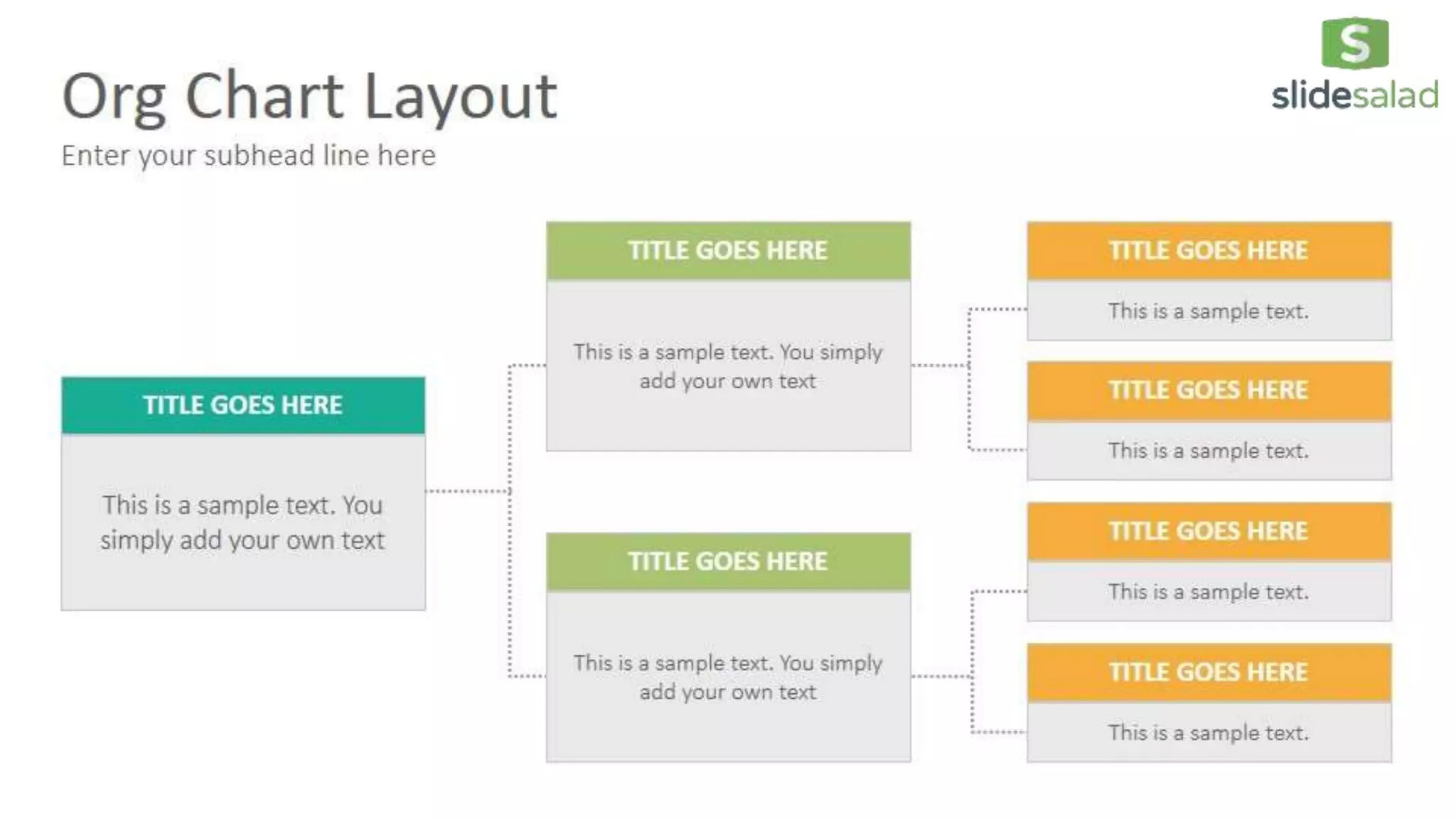 Org Charts Diagrams Google Slides Presentation Template - SlideSalad | PPT