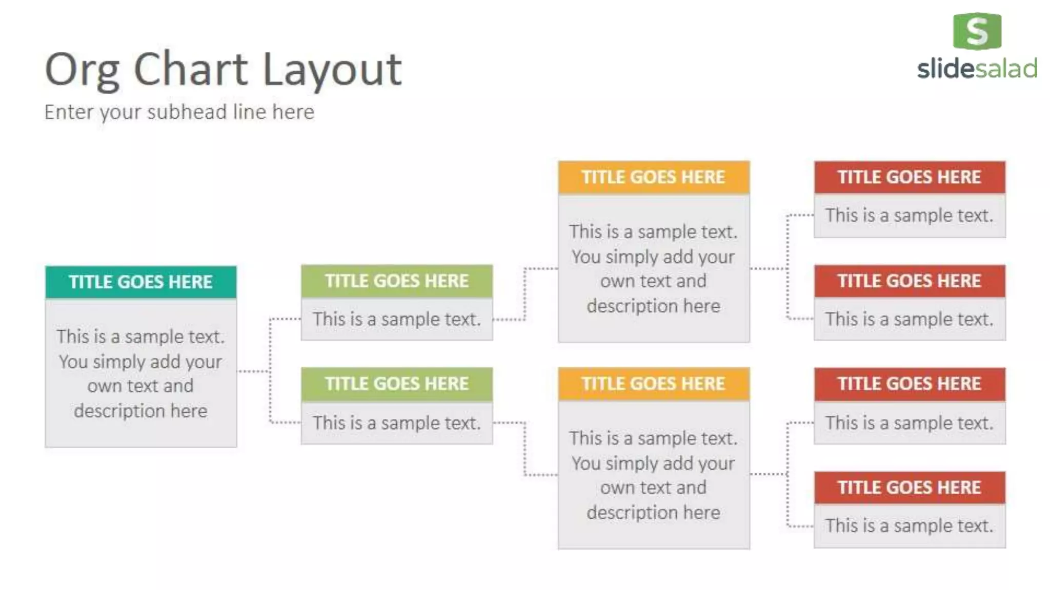 Org Charts Diagrams Google Slides Presentation Template - SlideSalad | PPT