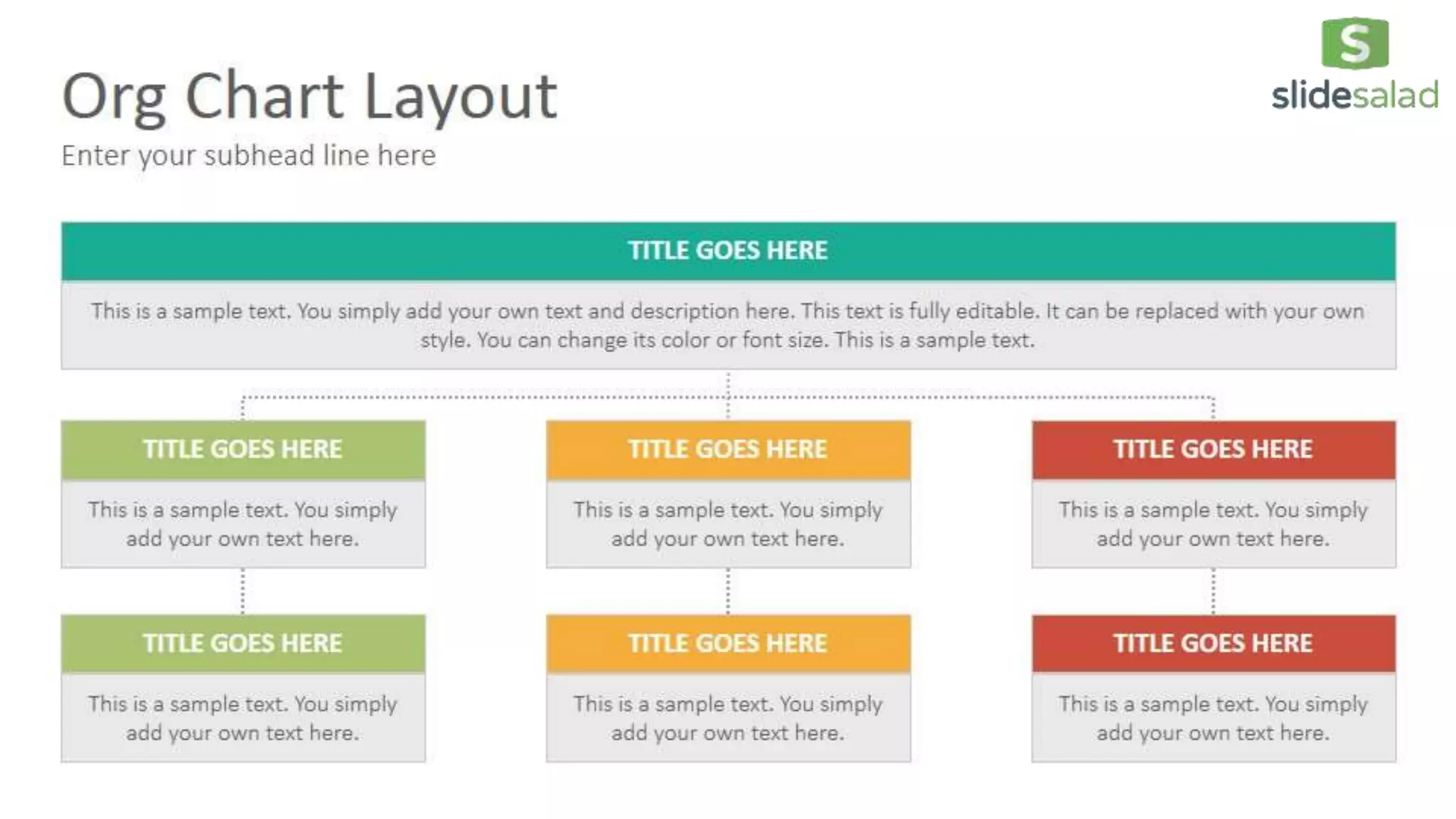 Org Charts Diagrams Google Slides Presentation Template - SlideSalad | PPT