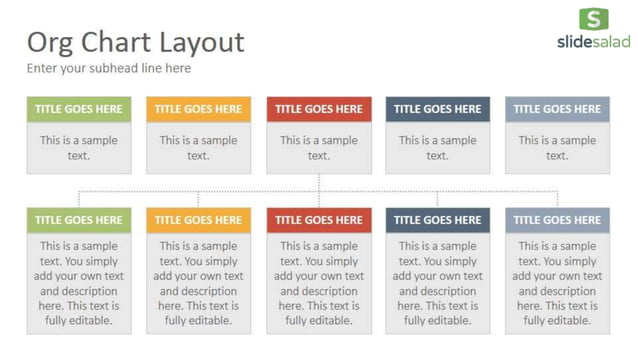 Org Charts Diagrams Google Slides Presentation Template - SlideSalad | PPT