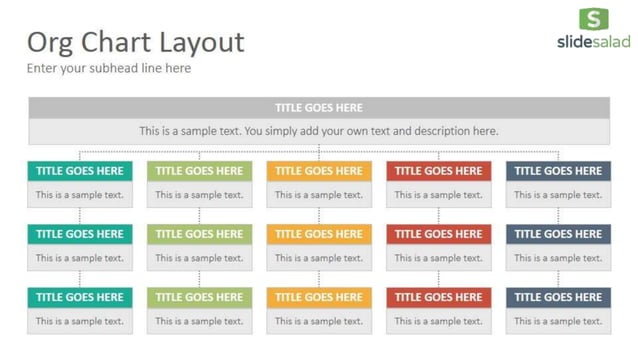 Org Charts Diagrams Google Slides Presentation Template - SlideSalad | PPT