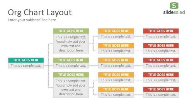 Org Charts Diagrams Google Slides Presentation Template - SlideSalad | PPT