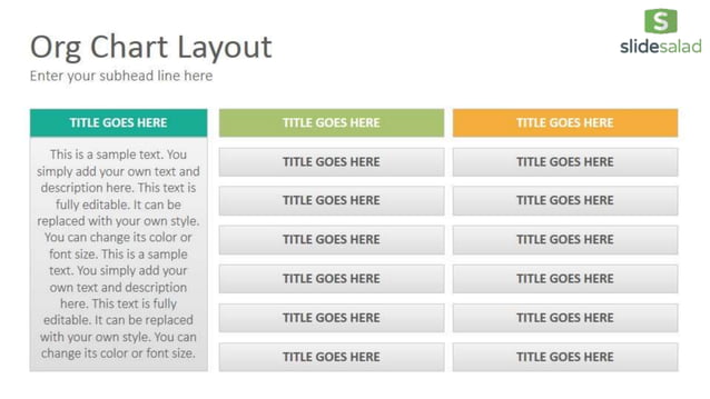 Org Charts Diagrams Google Slides Presentation Template - SlideSalad | PPT