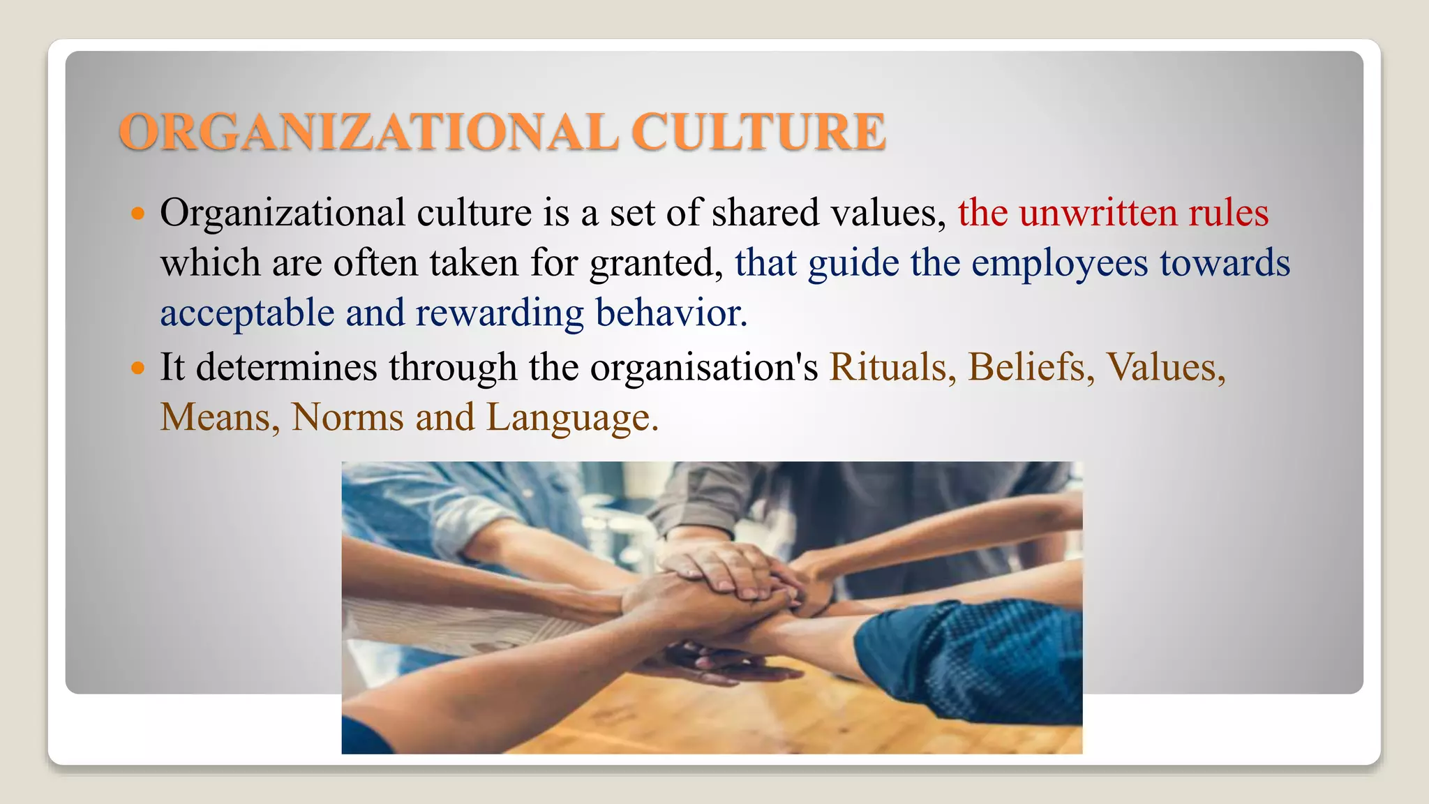 organizational culture | PPTX