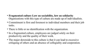 Org culture, and types building culture | PPT