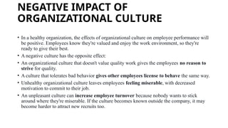 Org culture, and types building culture | PPTX