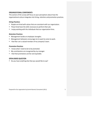 Org culture questions | PDF