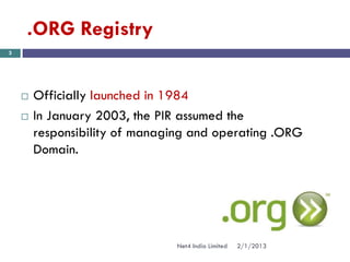 Org domain names | PPTX