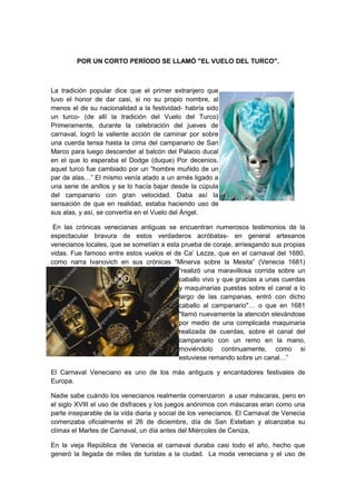 Orígenes del carnaval de venecia pagina 4 | DOCX