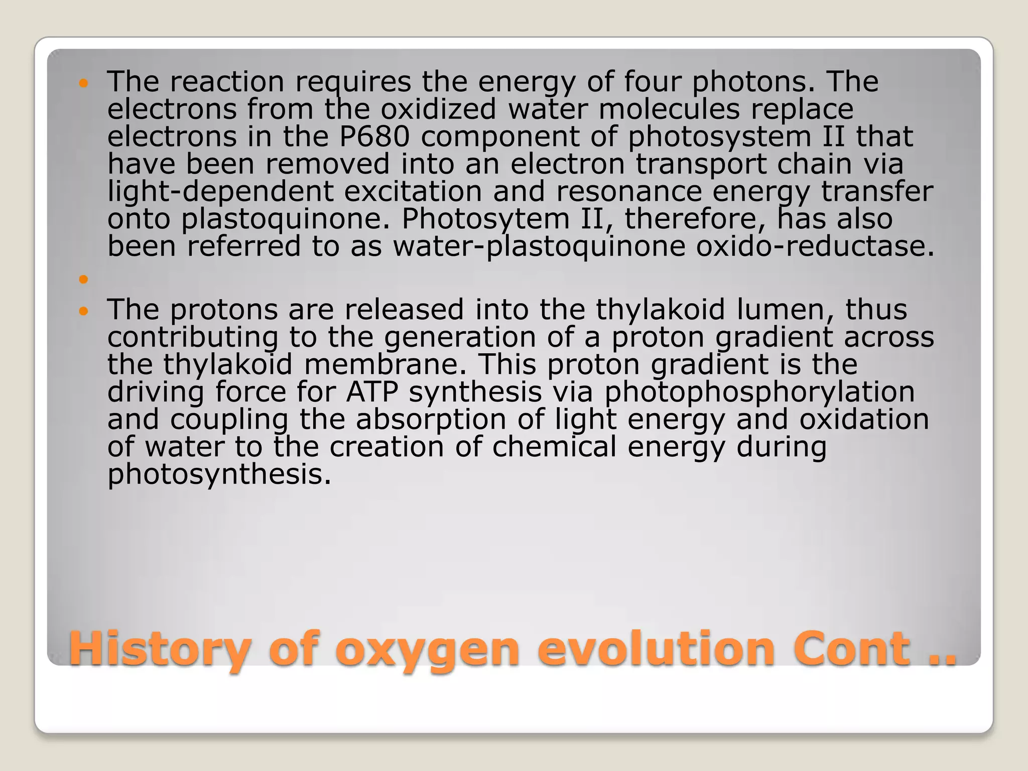 The origin and geological history of oxygen | PPTX