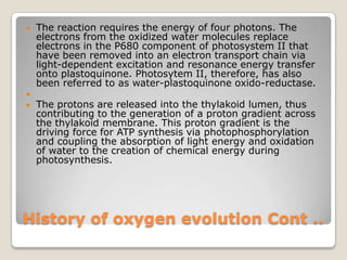 The origin and geological history of oxygen | PPTX
